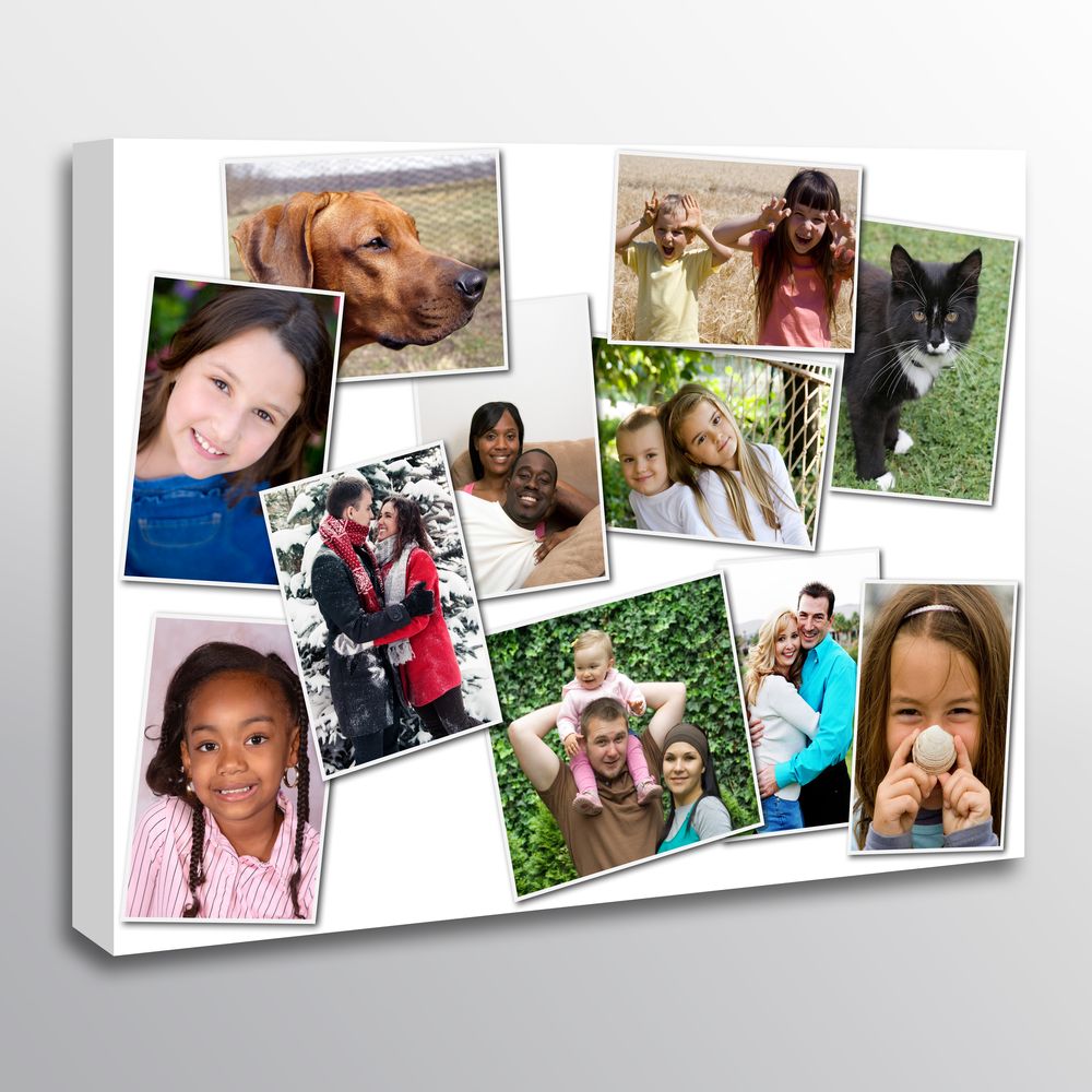 Luxury Custom Collage Canvas. Personalised Wall Art Print. Lots of Sty ...